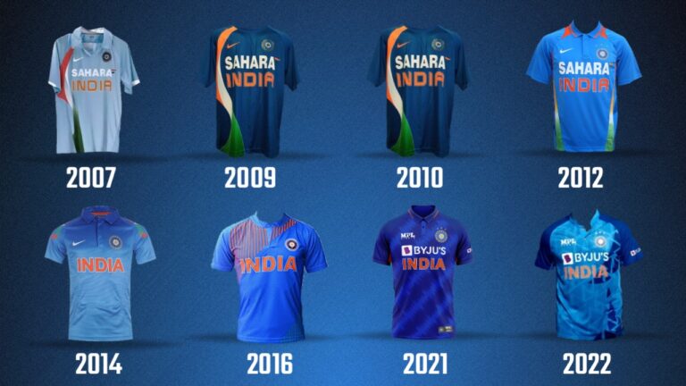 Indian Cricket Team Jersey Evolution: A Look At Iconic Kits Over The ...